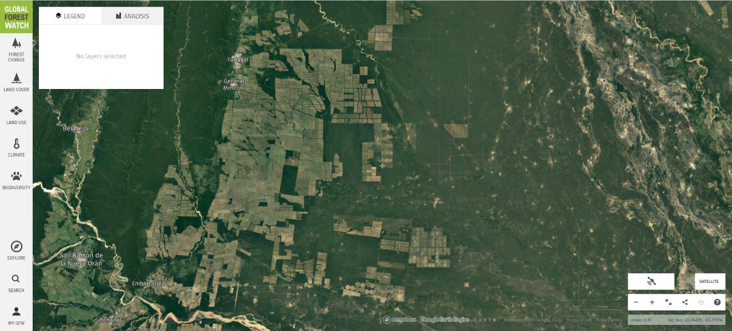 Select and Customize the Basemap | Help Center | GFW