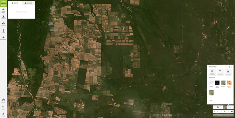 Select and Customize the Basemap | Help Center | GFW