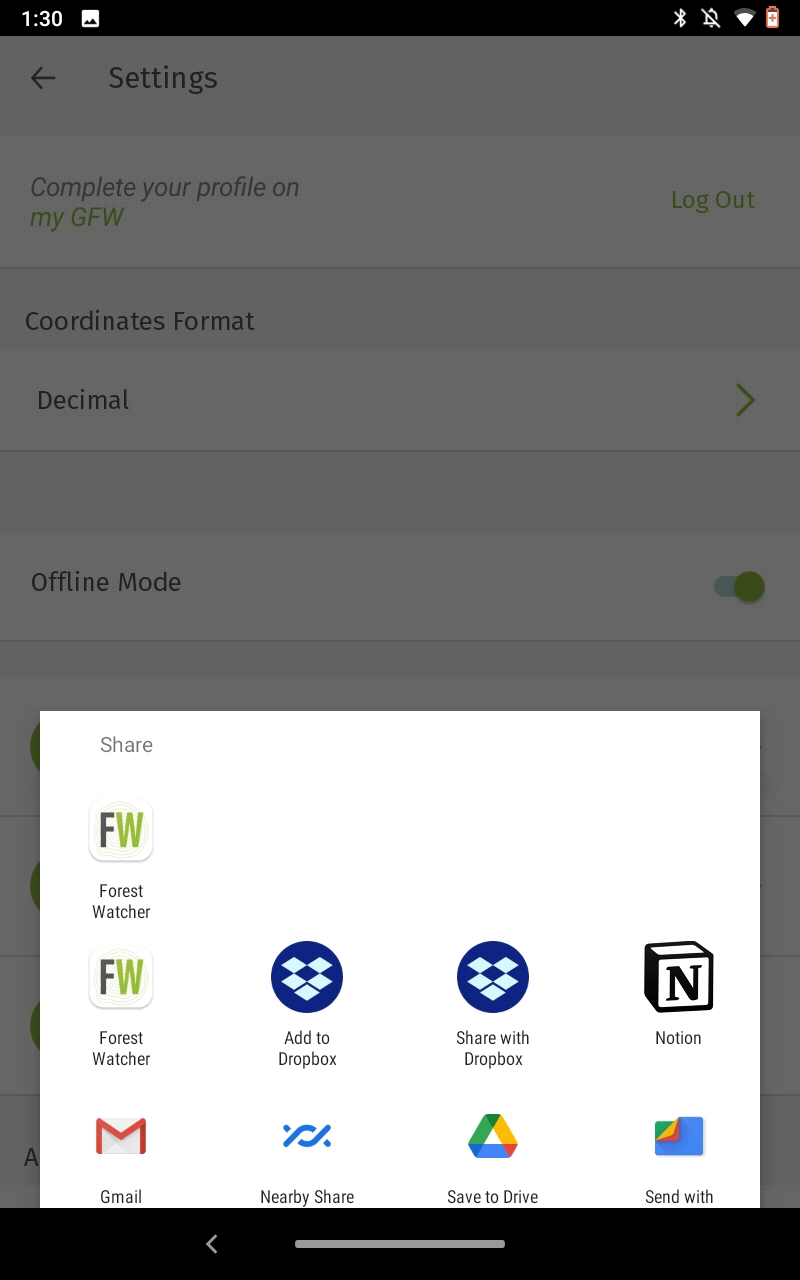 Tap the back-arrow icon to navigate back to the homepage and tap “Areas ...