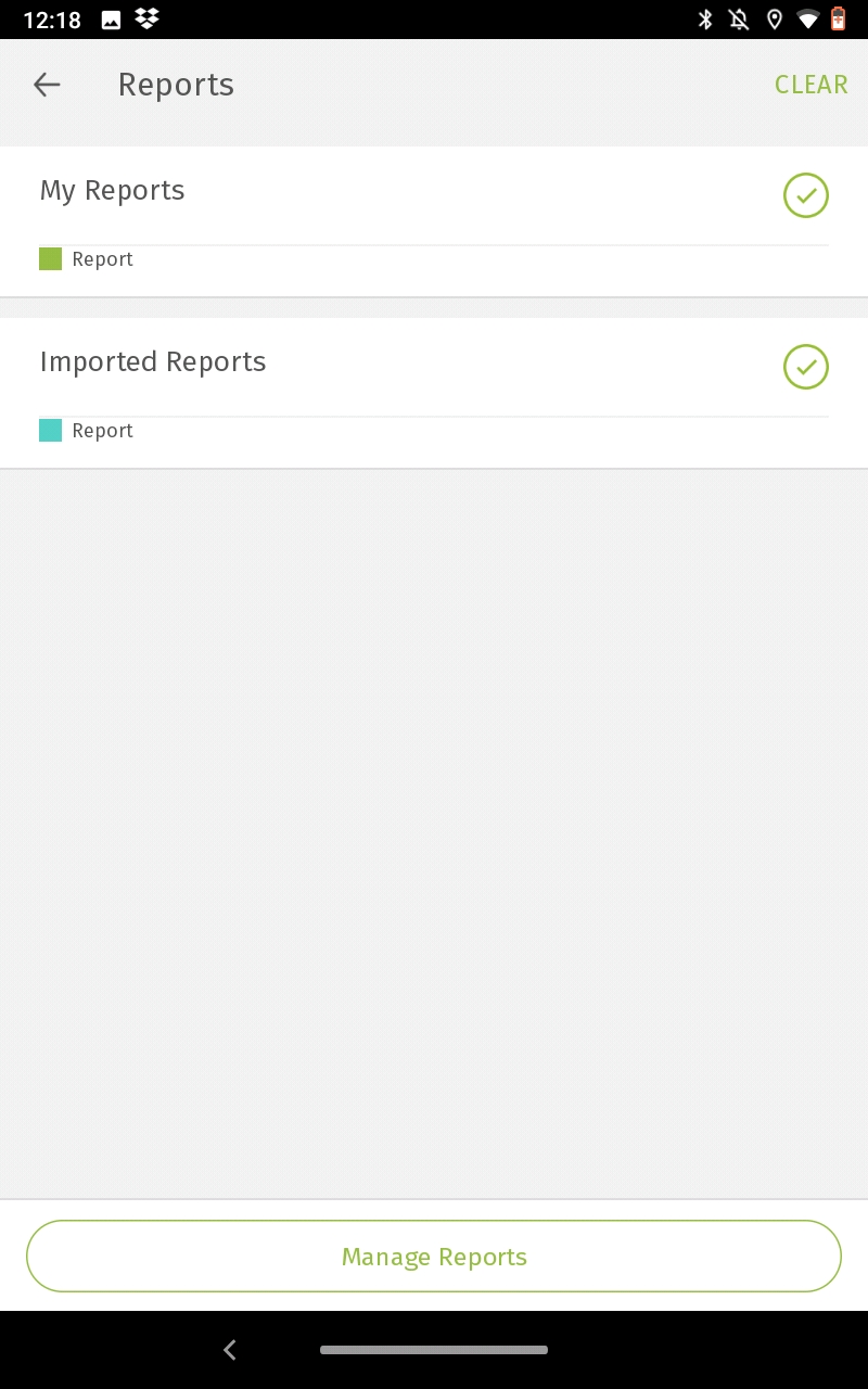 Customize the reports visible on the map.