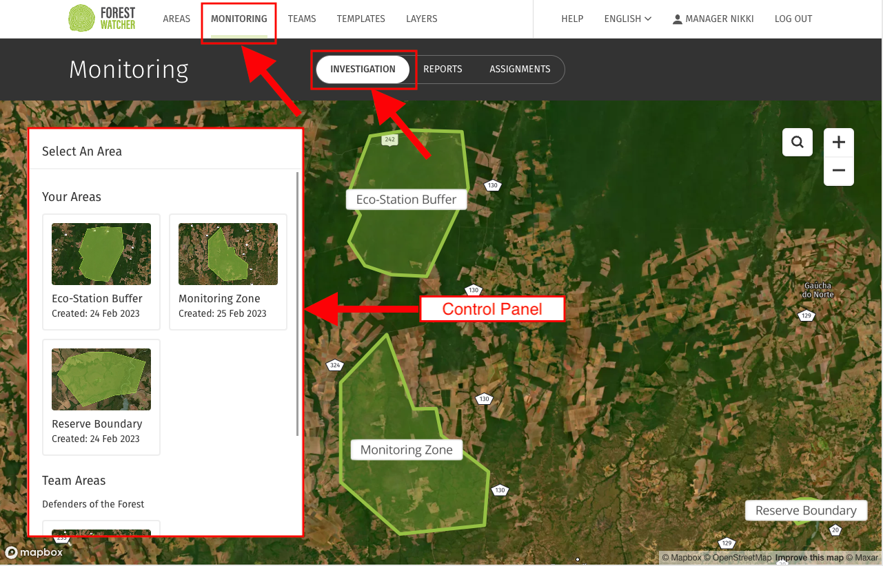 Desktop monitoring and analysis | Help Center | Global Forest Watch