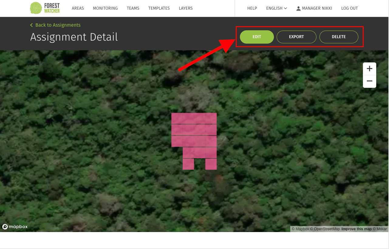 To learn about how assignments work in Forest Watcher mobile, please continue on to this tutorial