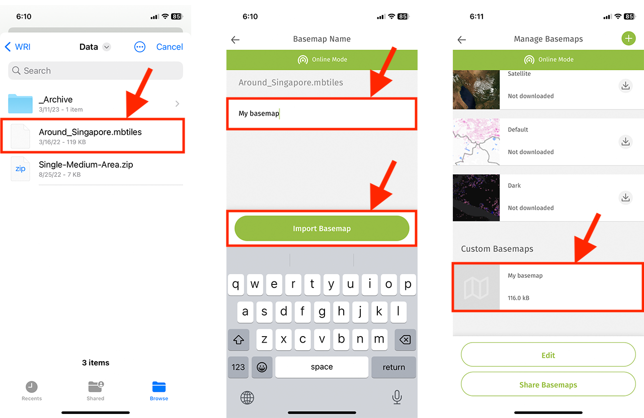 Add your basemap to the map