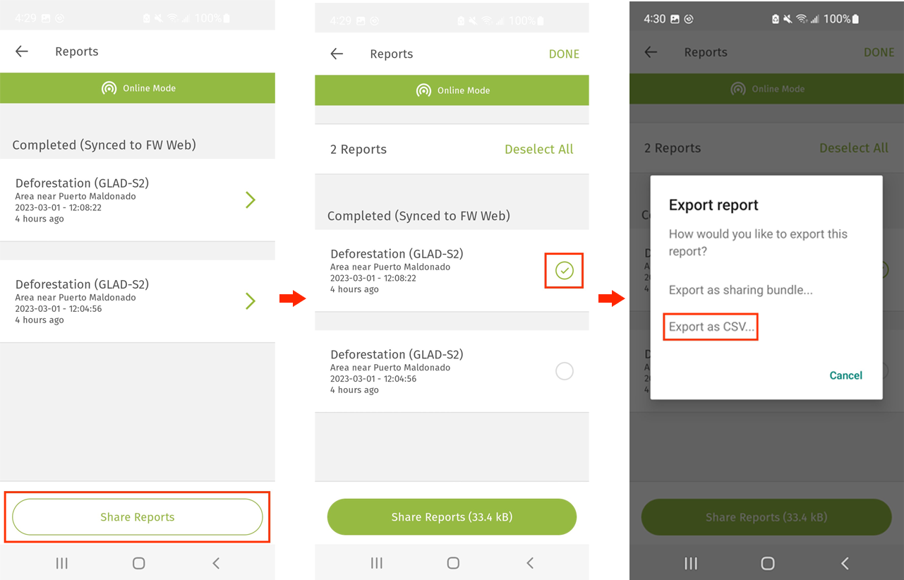 Share your Forest Watcher Mobile data | Help Center | Global Forest Watch