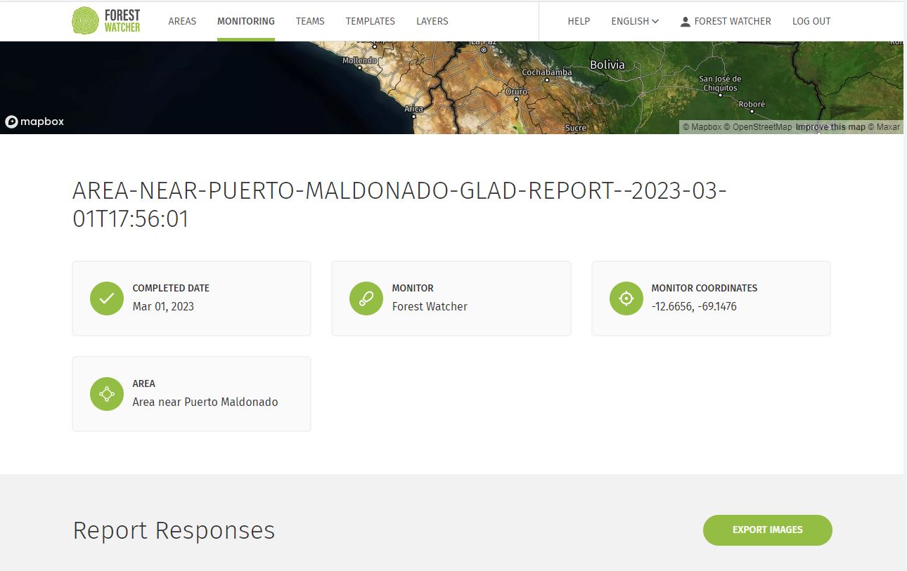 View routes for a specific area on the map